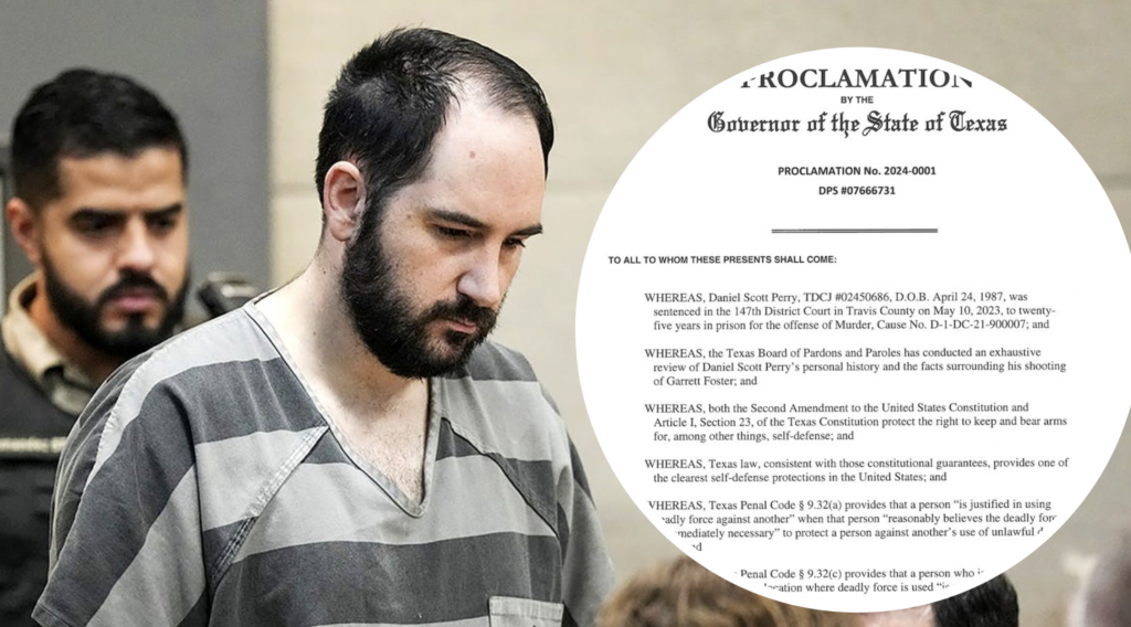 Greg Abbott otorga perdón Daniel Perry declarado culpable de asesinar a ...